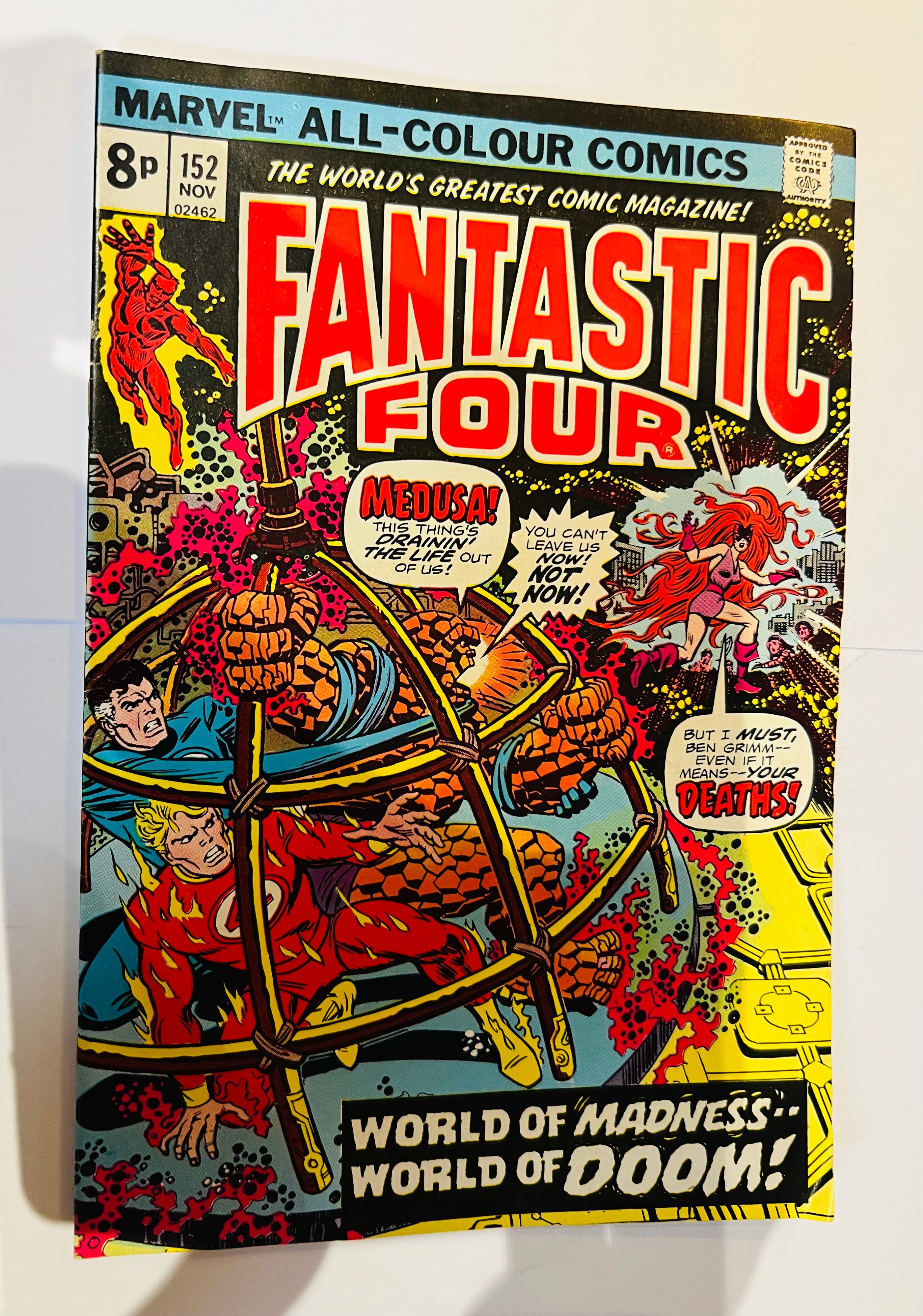 Marvel - Fantastic Four #152 (1974) Thundra Appearance – Grin ...