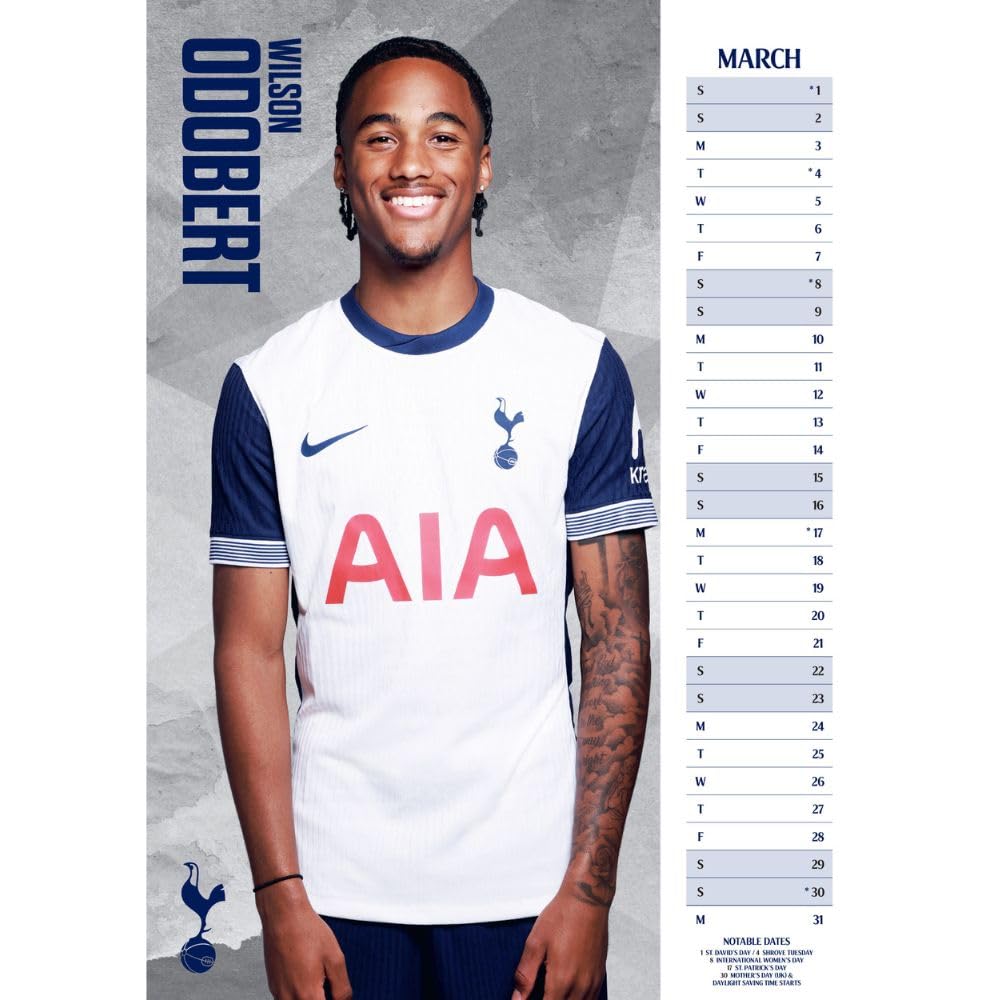 Tottenham Hotspur FC A3 Calendar 2025 by Football>Premier League ...