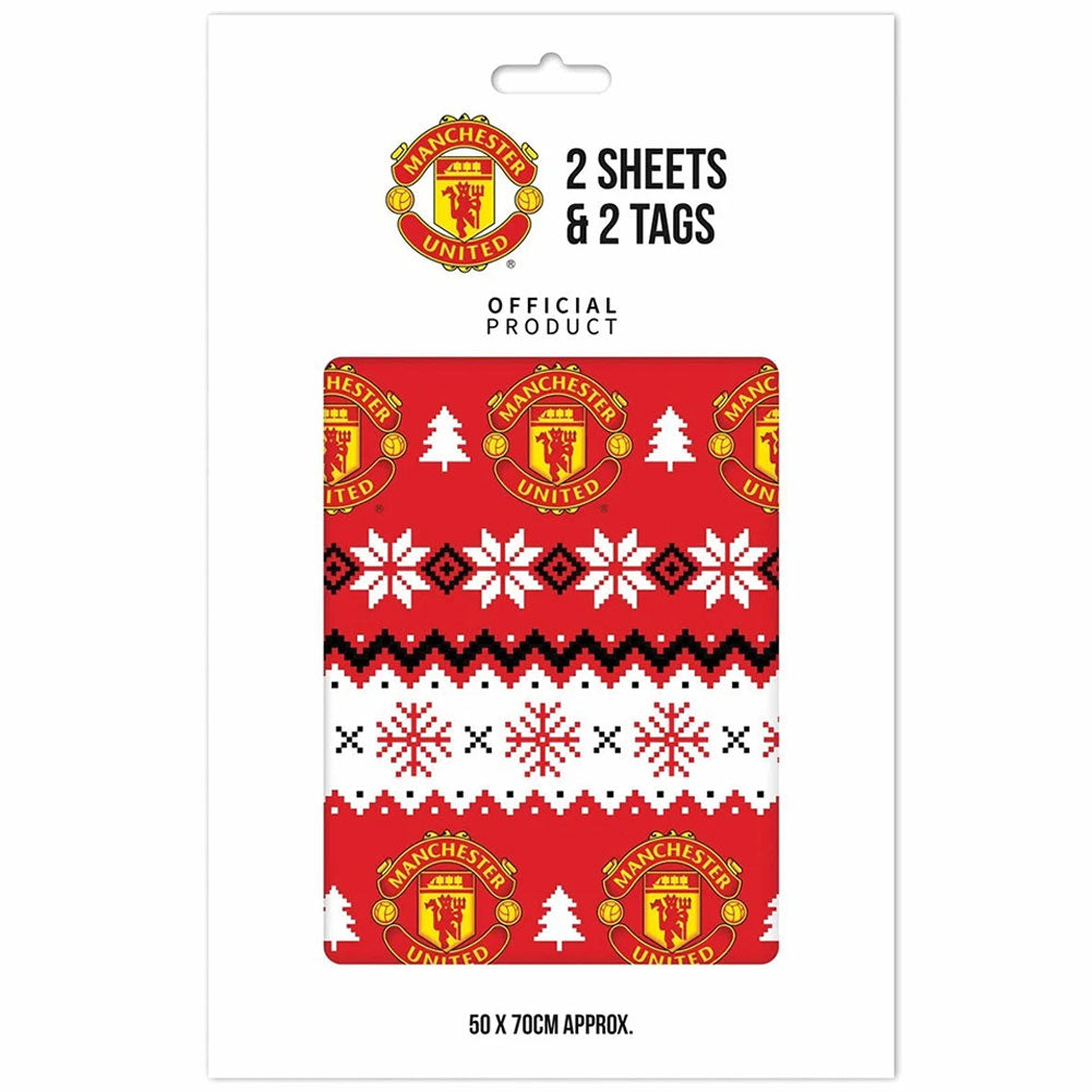 Manchester United FC Christmas Gift Wrap – Grin Entertainment Store