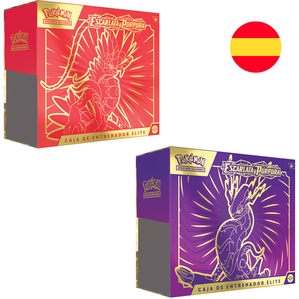 Spanish Pokemon Scarlet and Purple Collectible card game box assorted ...