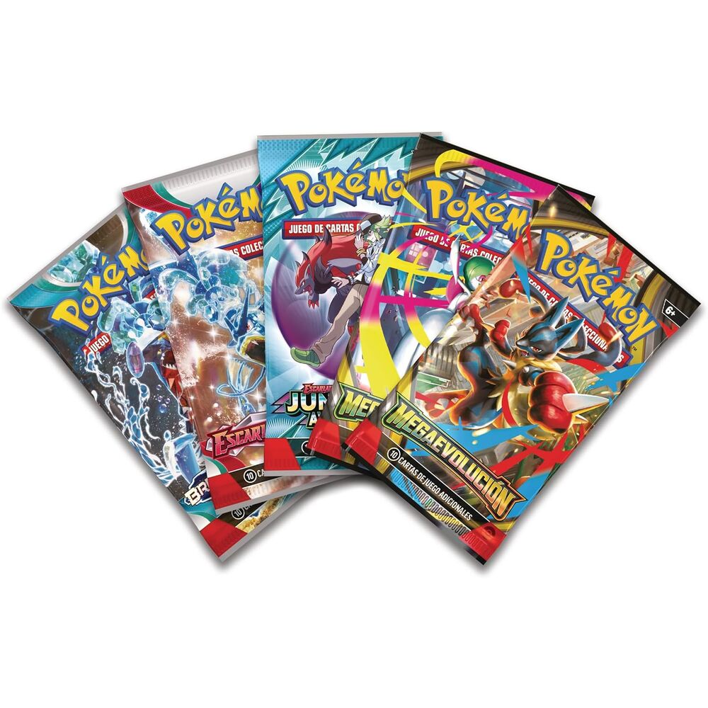 Latin American Pokemon Mega Lucario Ex Blister set collectible cards ...
