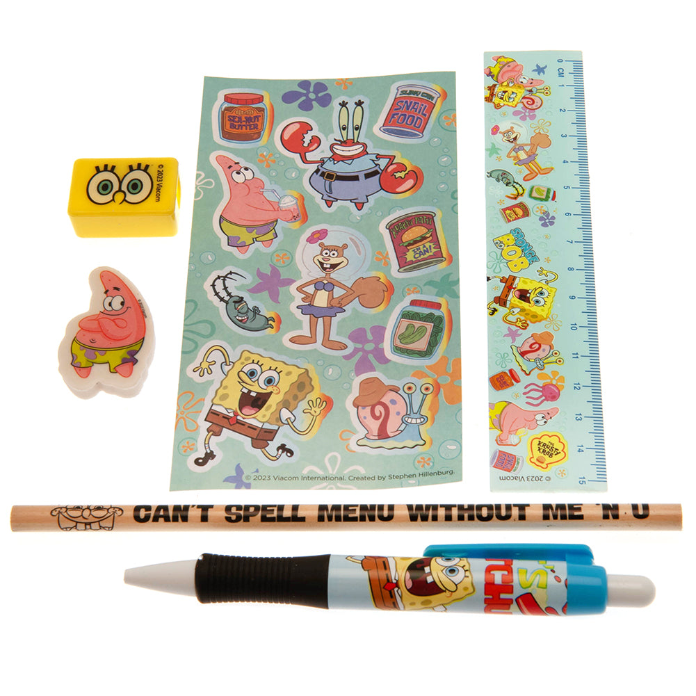 SpongeBob SquarePants 5pc Stationery Set – Grin Entertainment Store