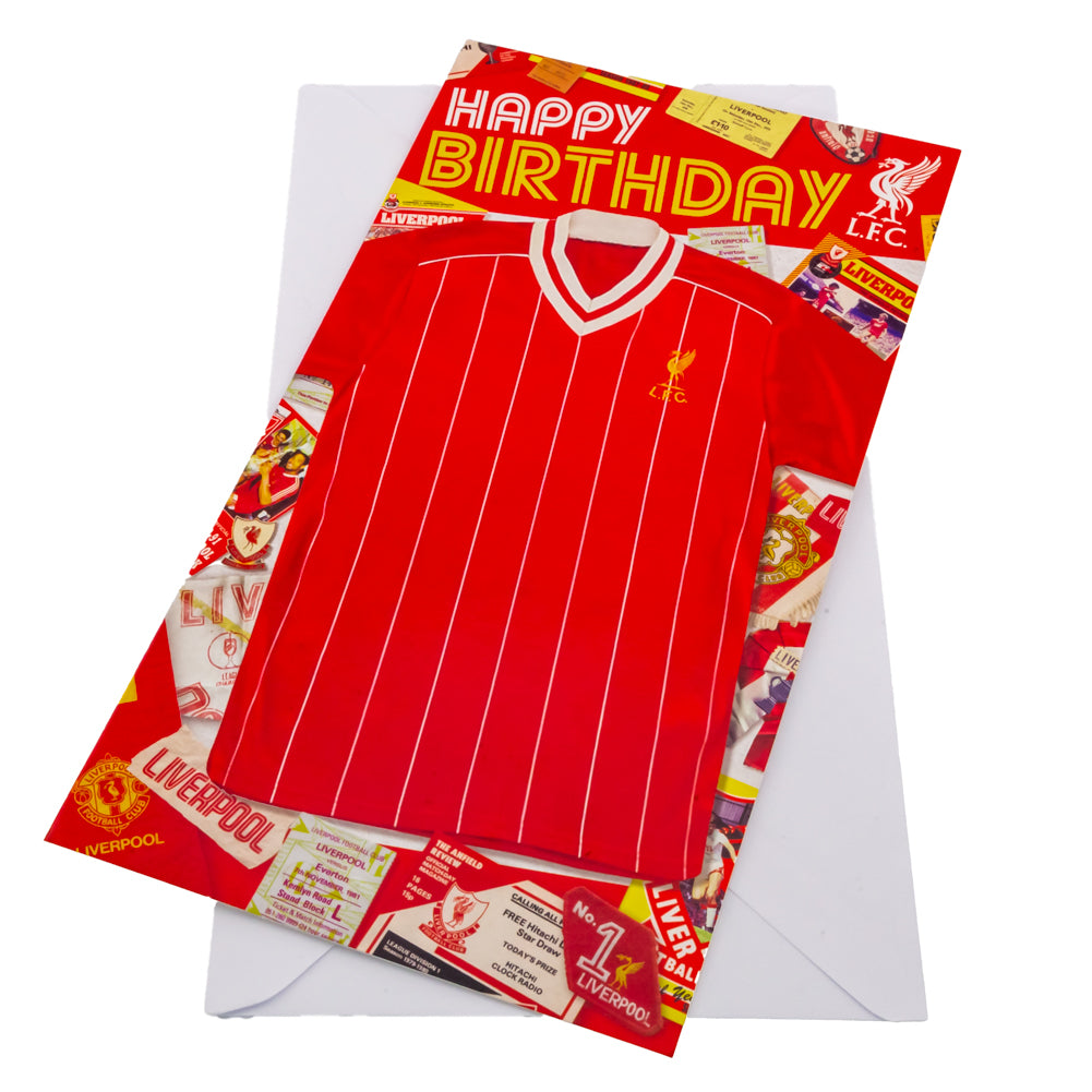 Liverpool FC Birthday Card Retro by Grin Entertainment Store